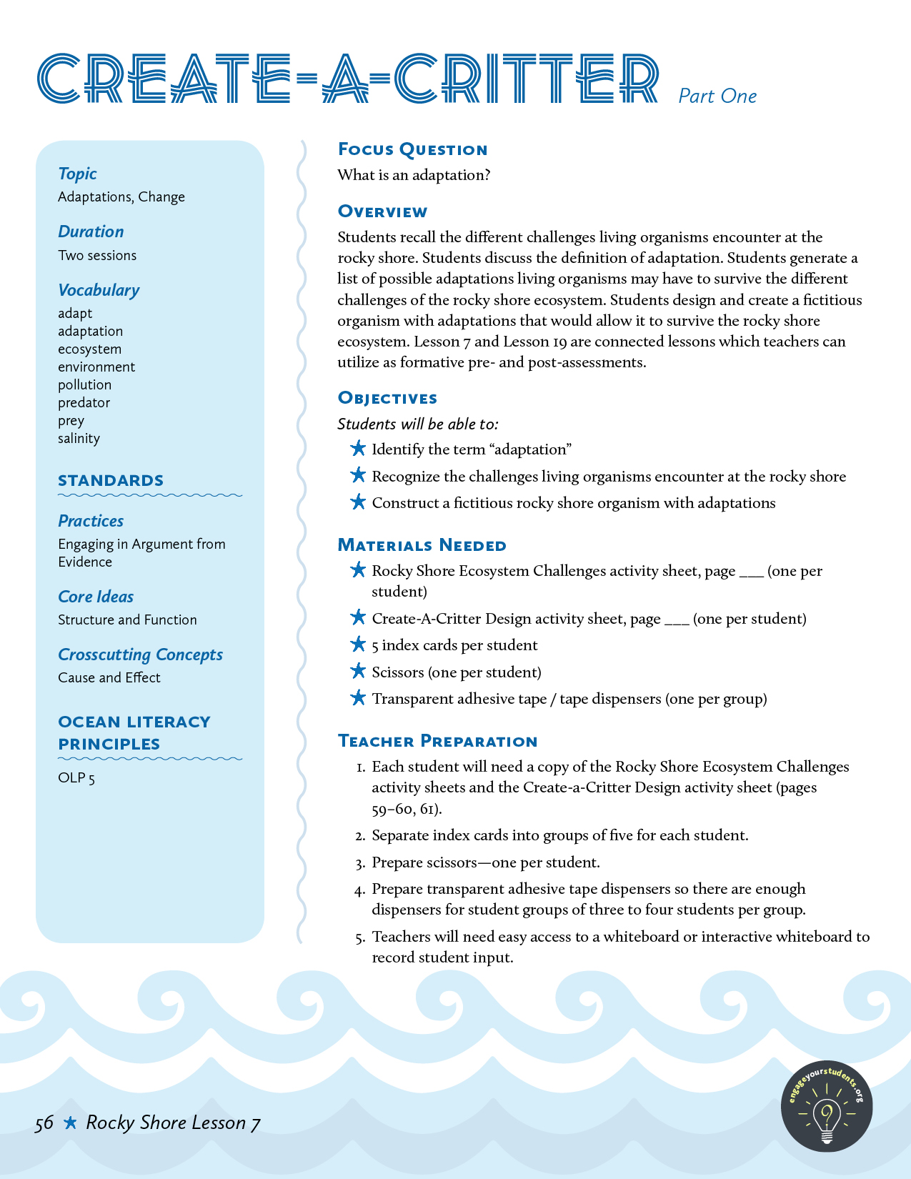 Rocky Shore Marine Science Curriculum – Thom R. Smith